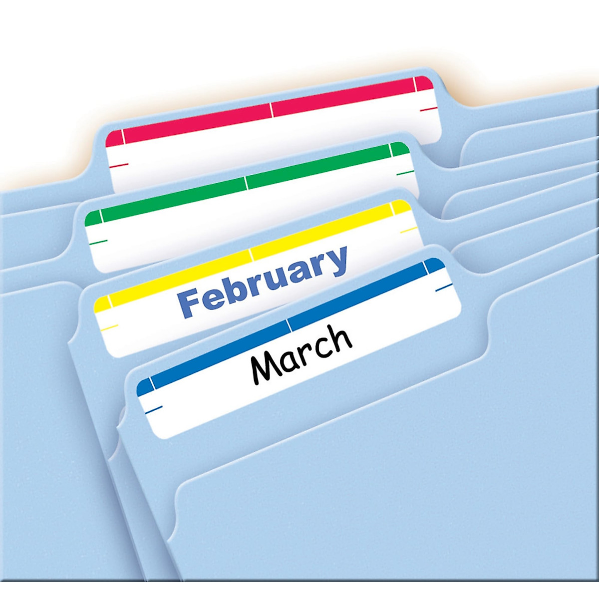 Avery File Folder Labels on 4" x 6" Sheets, Easy Peel, Assorted, Print & Handwrite, 2/3" x 3-7/16", 252 Labels (5215)