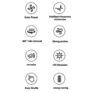 Vacuum Cleaner - Bed Vacuum Cleaner, Strong Power Suction Handheld Vacuums for Dust & Pet Hair, Pillows, Sheets, Sofa, Plush Toys & Fabric Surfaces