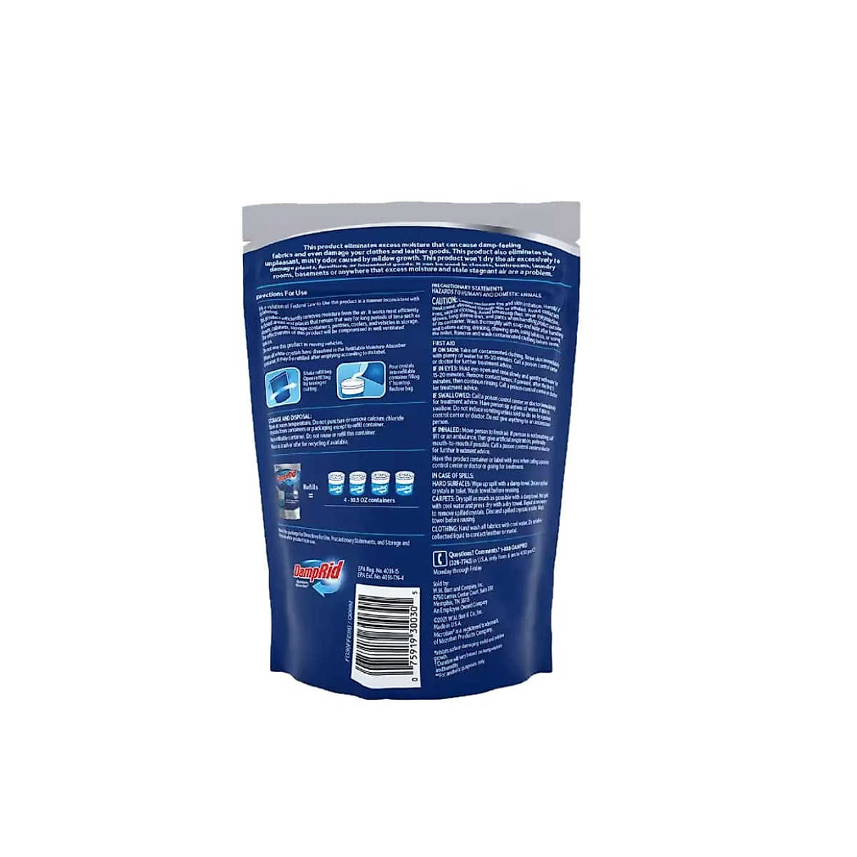 Damprid Fg30k Moisture Absorber Refill, 42-ounce (3 Pack)