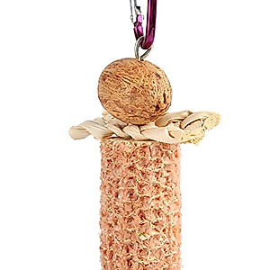 GLOGLOW Parrot Chewing Toy, Corn Cob Nuts Wooden Blocks Bite Toy for Small Medium Parrots Parakeets Conures Cockatiel Lovebirds