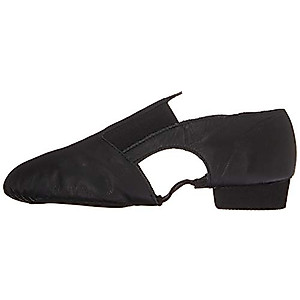 Leo Women's Jazz Sandal Dance Shoe, Black, 9 Medium US