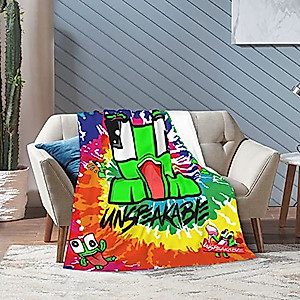 Cartoon Blanket Throw Blankets Couch Bed Sofa Fleece Blanket Super Soft Fuzzy Warm Cozy Flannel Fleece Bed Blanket Lightweight Decorative Living Room for All Seasons 50"X40"