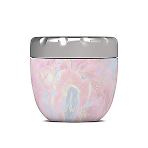 S'well Stainless Steel Food Bowls – 21.5oz - Geode Rose Eats - Triple-Layered Vacuum-Insulated Containers Keeps Food Cold for 11 Hours and Hot for 7 - Condensation-Free, Leak-Free, and Dishwasher-Safe