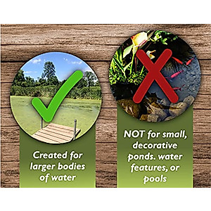 Crystal Plex - Lake and Pond Algaecide Treatment - Liquid Copper Algaecide Kills and Prevents Various Types of Algae (Planktonic, Filamentous, Chara) - 1 Gallon Treats up to 1 Acre