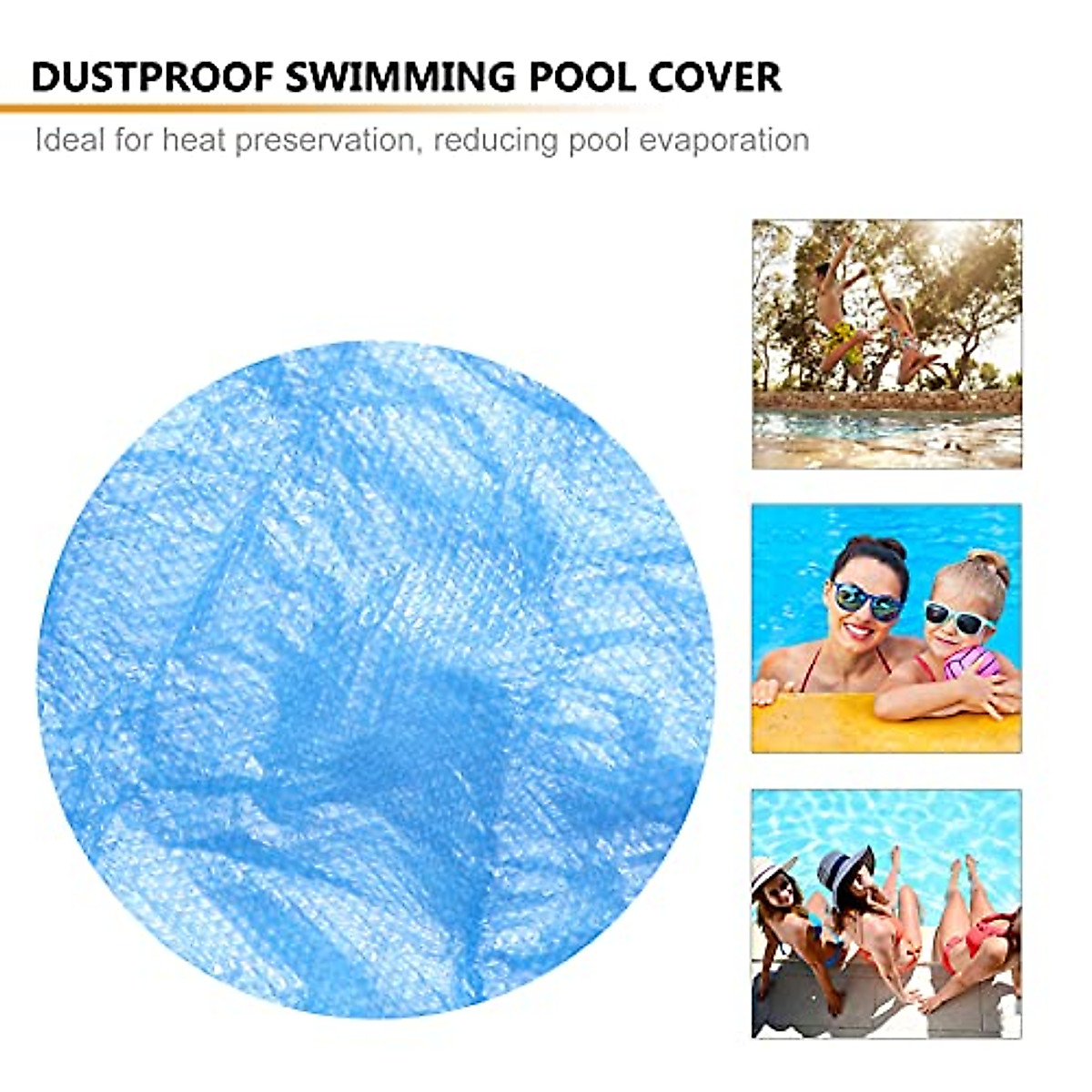 YARNOW Cloth Drain Cover 2 pcs Salu/for Inch Ground in Inflation Protector Anti- Tub Bathtub Garden Film Message Living Folding Proof Spa Blue Pools Tarp Swim Size Bathtub/Outdoor Winter Outdoor