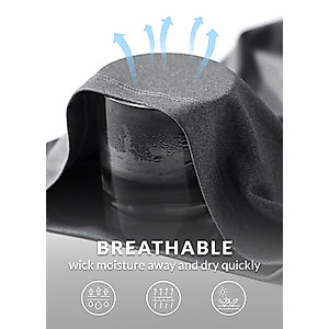 BALEAF Men's Long Sleeve Running Shirts Workout Tops Quick Dry SPF Rash Guard Lightweight Hiking Sun Protection t Shirt Grey M