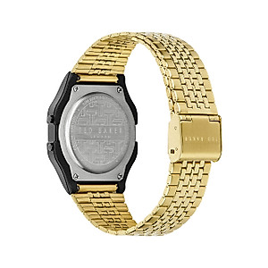 Ted Baker Ted 80's Stainless Steel Gold Tone Bracelet Digital Watch (Model: BKP80S2049I)