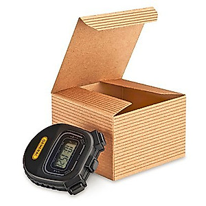 A1 Bakery Supplies Preimer High Kraft Pinstripe Brown Treat Gift Boxes (3 in X 3 in X 2 in 10 pk)