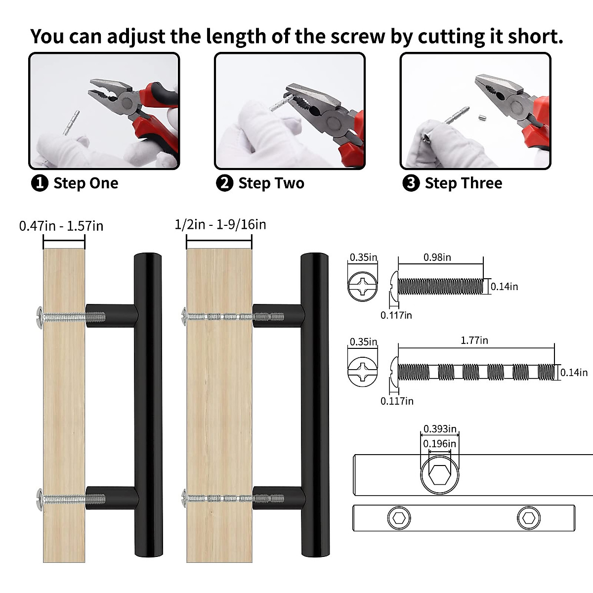 Goldmic 30-Pack 5'' Cabinet Pulls Matte Black Stainless Steel for Kitchen Cabinet Handles Cupboard Drawers Pulls, 5 Inch Length, 3 Inch Hole Center