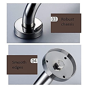 Grab Bars Shower Hand Towel Holder Bath Grab Handrail Bar Toilet Kitchen Staircase Non-Slip armrest for The Elderly Handrail Bathroom Toilet-53cm