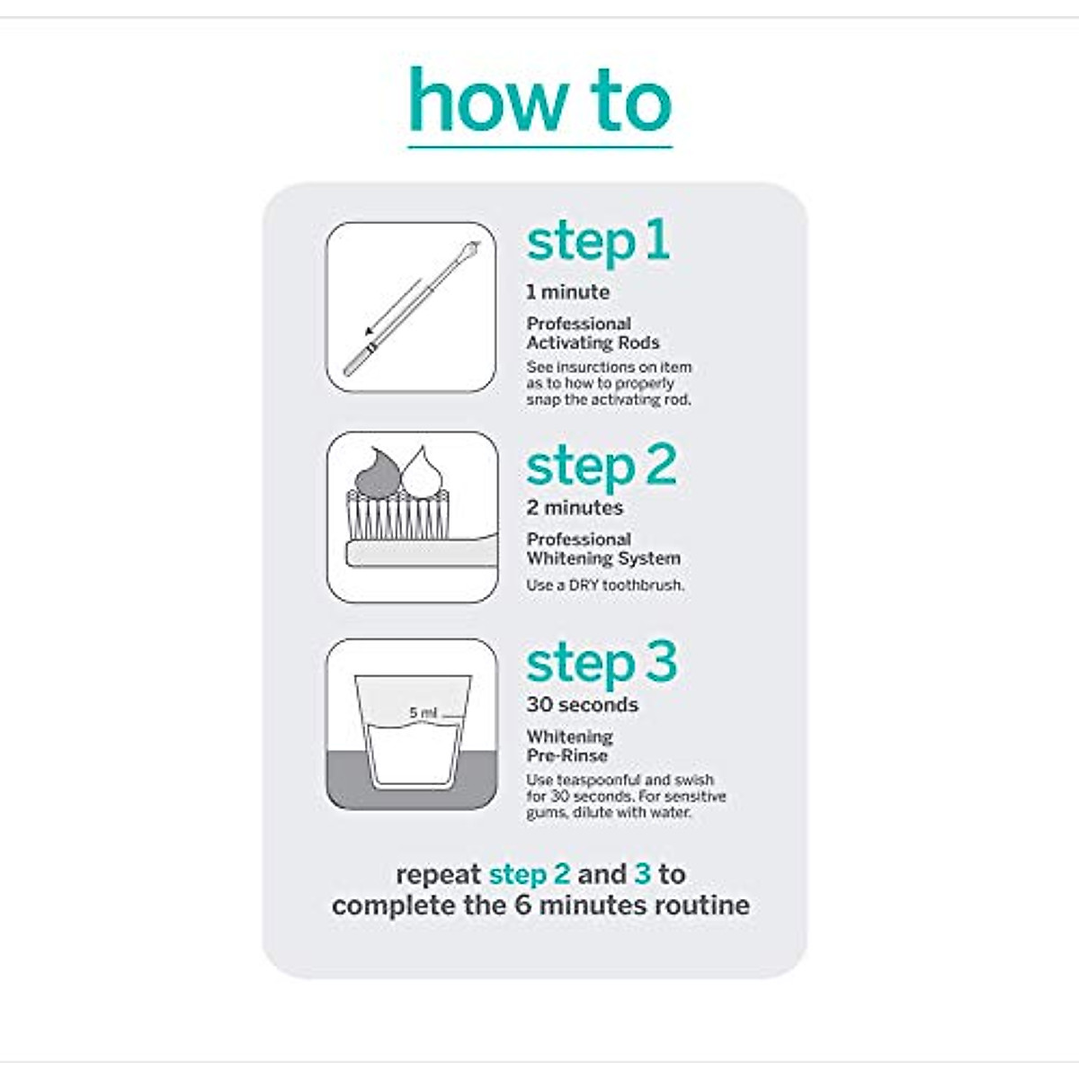 Supersmile Teeth Whitening Set - 6 Minutes to a Whiter Smile - Toothpaste, Accelerator, Toothbrush, Activating Rods, and Pre-Rinse - Up to 6 Shades Whiter Teeth - No Sensitivity (Original Mint)