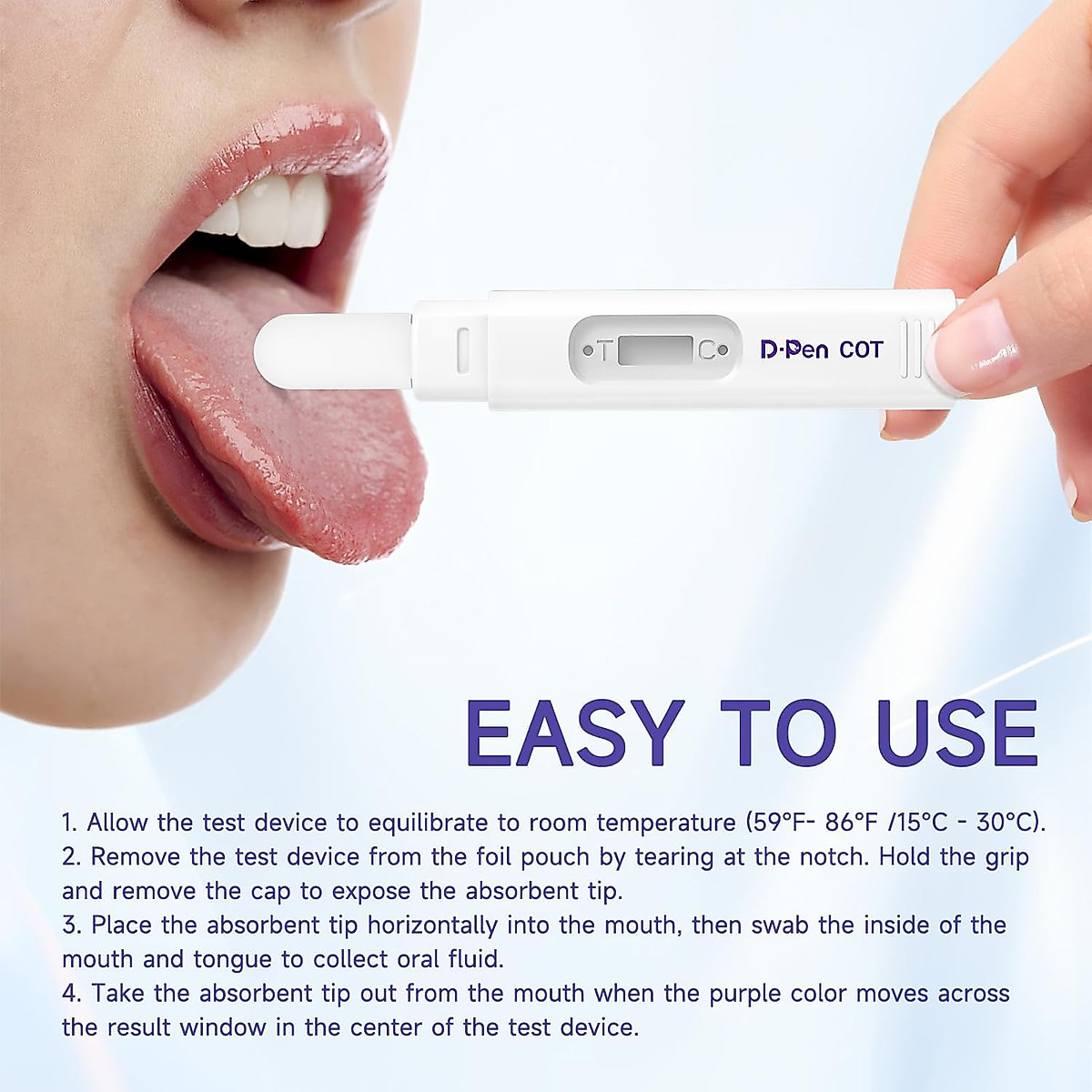 Amazewell Saliva Nicotine Smoking Detection Test (10 Test)