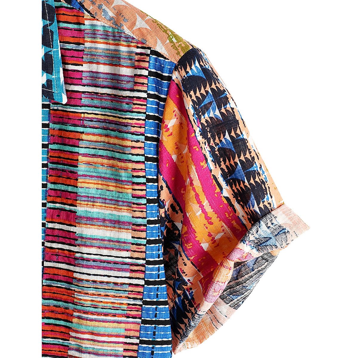 VATPAVE Mens Casual Hawaiian Floral Shirts Short Sleeve Button Down Tropical Shirts Beach Summer Shirts Large Multicolor