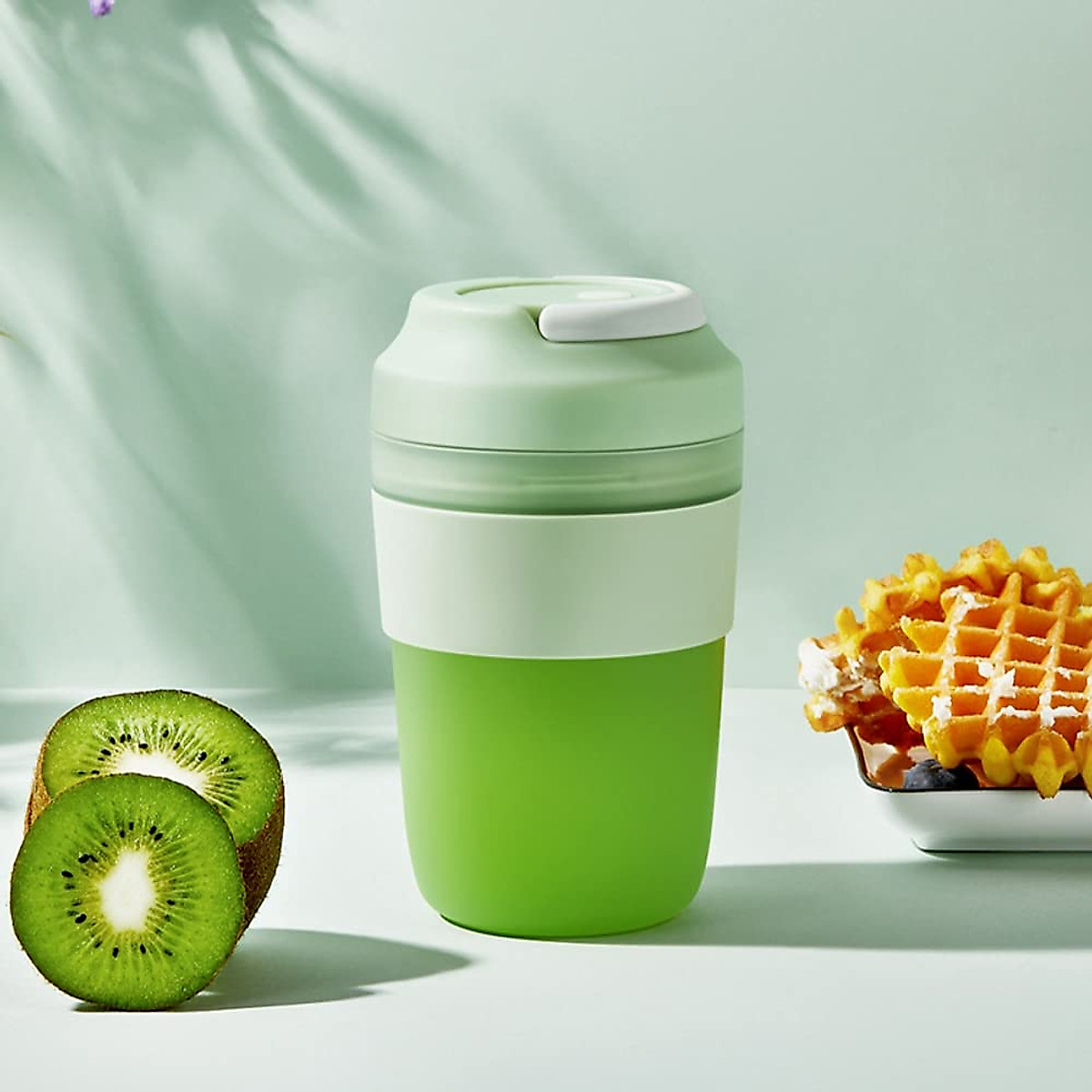 Pomojonbi 1 PCS Portable Electric Juicer Blender Juicer USB Smoothie Blender Cup Mini Charging Fruit Mixers Food Machine Green