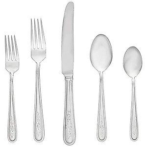Lenox Opal Innocence Flatware, 20-Piece Set, Metallic