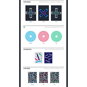 BIGHIT Ent. TXT - Chaos Chapter : Freeze Album+Extra Photocards Set (World+You+BOY ver. Set)