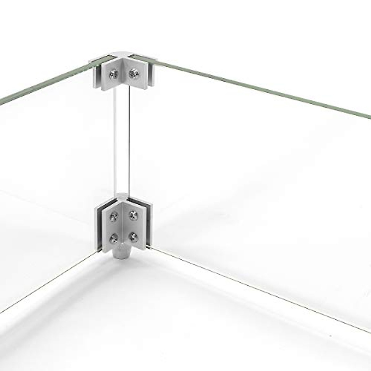 Barton Fire Pit Wind Guard 20" x 20" inch Fire Pit Tempered Glass 8mm Thickness Square Wind Guard Fence Wind-Resistant Wind Screens