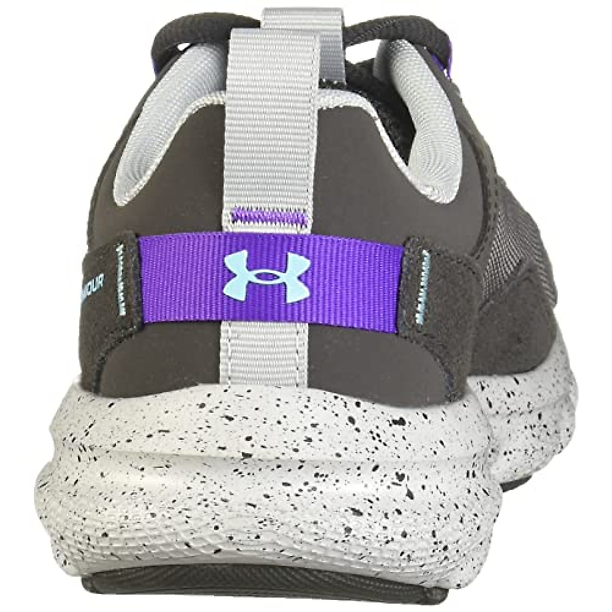Under Armour Women's Charged Verssert SPKLE, Jet Gray/Fresco Blue, 5.5 Medium US