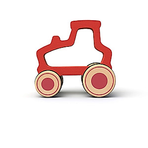 BeginAgain Pusharound Tractor - Promote Imagination & Active Play - Red, Kids 18 Months & Up