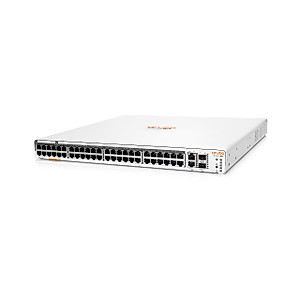 HPE Networking Instant On Switch Series 1960 48-Port Gb Smart-Managed Layer 2+ Ethernet Switch with PoE | 48x 1G | 2X 10GBase-T, 2X SFP+ | 40x CL4, 8X CL6 PoE 600W | Stackable | US Cord (JL809A#ABA)