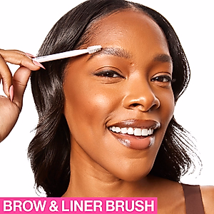 wet n wild Essential Makeup Brush| Brow & Liner Brush| Flat Angled Liner Brush| Ultra-Thin Precision| Soft Fibers