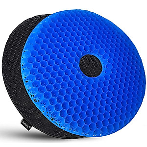 Gel Enhanced Donut Pillow for Tailbone Pain - Non-Slip Orthopedic Gel Butt Cushion for Hemorrhoids, Postpartum, Pregnancy, Bed Sores, Sitting - Honeycomb Breathable Orthopedic Sitting Pillow