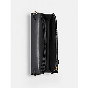 Coach Women's Anna Foldover Crossbody Clutch (Black)