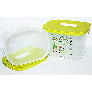 Tupperware Set of 2 Small Deep Fridgesmart Containers 7 Cups Margarita