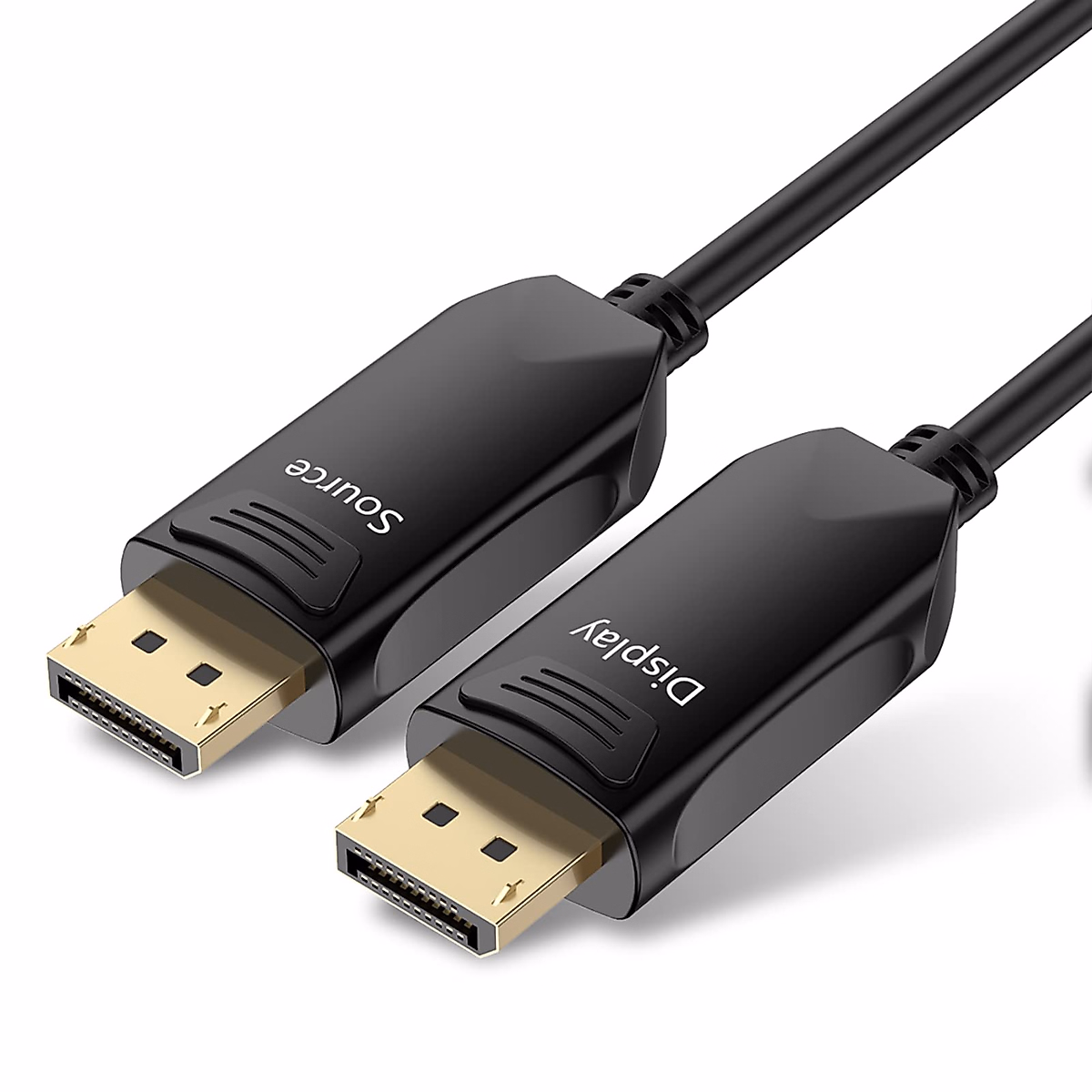 BIFALE DP Fiber Cable 100ft, Displayport Fiber Optic Cable High Speed 32.4 Gbps 8K@60Hz 4K@165Hz 2K@144Hz DP1.4, Fiber DP to DP Cable Slim and Flexible, Gold Plated Connector