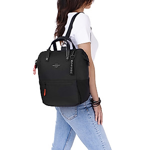 Sherpani Dispatch, Convertible Backpack Tote, Travel Backpack, Crossbody Bags for Women, Laptop Backpack, Fits 13 Inch Laptop (Raven V1)