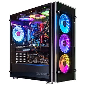 Empowered PC Stratos Micro Gaming Desktop - Intel ARC A750 (> 3060), Intel 20 Core i7-14700KF (~ i9-13900K), 32GB DDR5 RAM, 512GB NVMe SSD + 2TB HDD, WiFi, W11H - Liquid Cooled RGB Computer