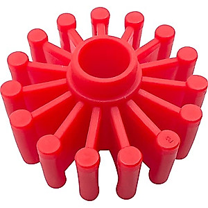 Mandarin Bird Toys by M&M 1000 Foot Gear Pk6 - Brightly Colored Durable Plastic Foot Toy Pieces, Lots of Smooth Gear Spokes, Interlocks on Side and Center, Great for Small to Medium Size Pet Birds