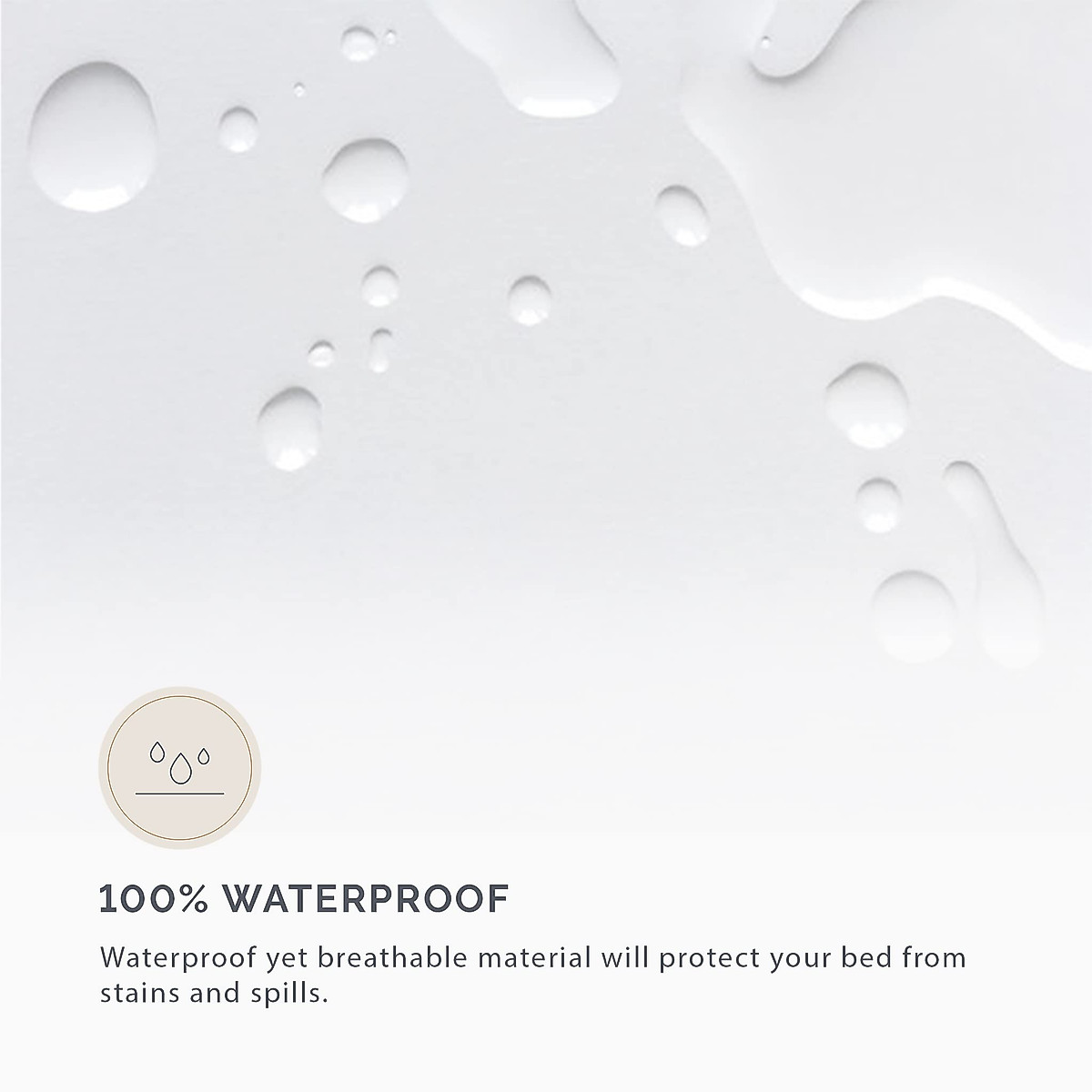 Natemia Waterproof Baby Crib Mattress Protector, Ultra-Soft 100% Cotton-Top Fitted Mattress Pad, 52”x28”