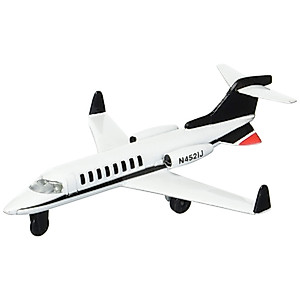 Hot Wings Planes Private Jet with Connectible Runway,White & Black