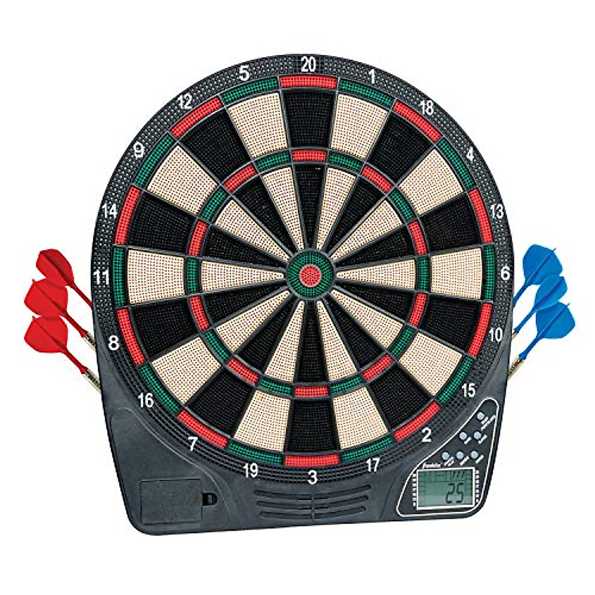 Franklin Sports Electronic Dart Board Sets - Soft Tip Electric Dartboard With Digital Scoreboard - (6) Darts Included, 15"