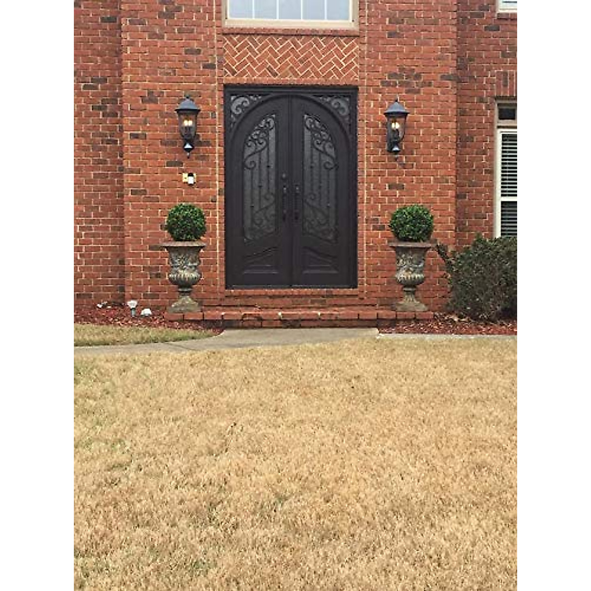 24''T 18''D Artificial Trees for Outdoors Set of 2 Potted Bushes Home Decor Artificial Topiariy Trees for Front Porch