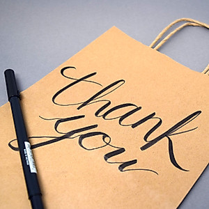 Brown Paper Bags with Handles - 8x4x10 Inch 50 Pack Small Kraft Shopping Bags, Craft Gift Totes in Bulk for Boutiques, Small Business, Retail Stores, Birthdays, Party Favors, Jewelry, Merchandise