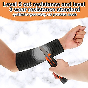 SATINIOR 5 Pairs Cut Burn Resistant Sleeves Arm Protection Sleeves Forearm Arm Protectors Thin Skin Bruising Arm Guards(Multicolored)