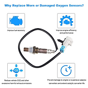 JDMON Compatible with O2 Oxygen Sensor Upstream & Downstream Chevrolet GMC Silverado 1500 /Tahoe 5.3L, Sierra 1500/Yukon 2003 2004 2005,Replaces 21546, SG1857,234-4668,15284, Set of 4