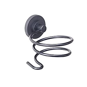 Magnetic Hair Dryer Holder, 1pcs Wall Mounted Hair Dryer Holder Blower Dryer Hanging Rack Magnet Zinc Alloy Hair Dryer Organizer Hook for Bathroom Bedroom