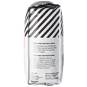 AmazonFresh Donut Cafe Whole Bean Coffee, Medium Roast, 12 Ounce