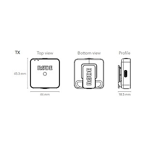 Rode Wireless GO Compact Wireless Microphone System - White