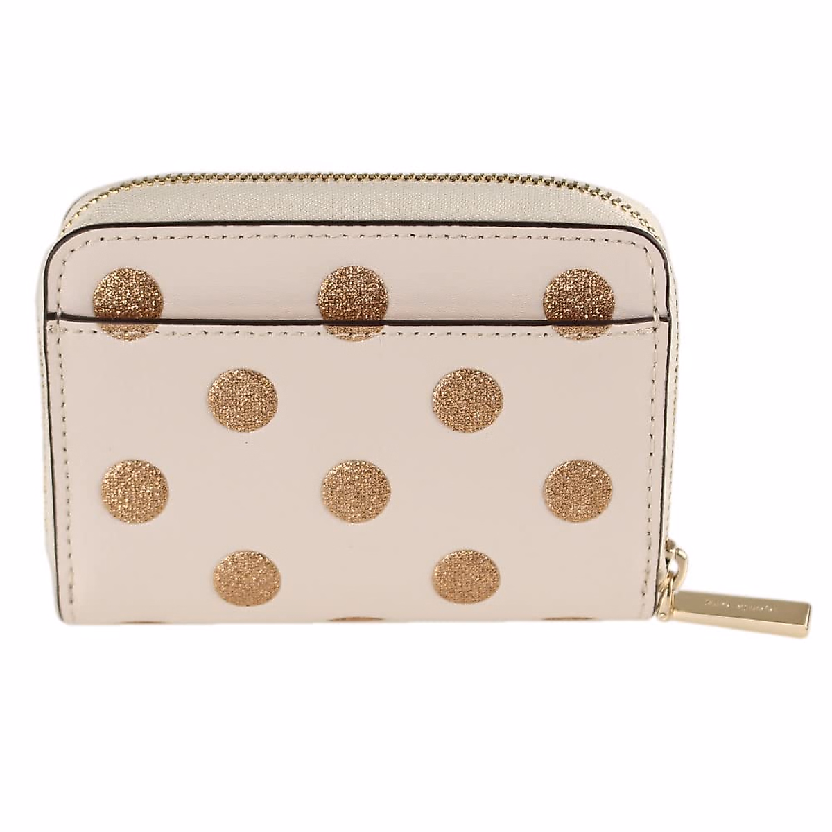 Kate spade new york wrapping party small zip cardcase (parchment/gold)