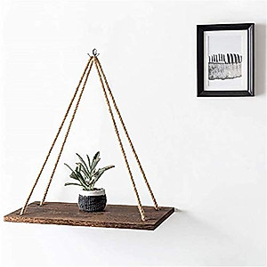 Hanging Shelves for Wall White Wood Shelf Rustic Storage Rack Home Decor Plants Photos Decorations Display for Living Room Bathroom Bedroom Kitchen Apartment Office Mounted Floating Shelves