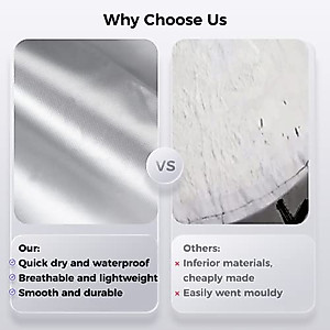 Patio Swing Cover, Waterproof 3 Triple Seater Hammock Cover for Garden Glider Chair Patio Furniture, All Weather Protection Outdoor Furniture Protector, 87 x 49 x 67 inches