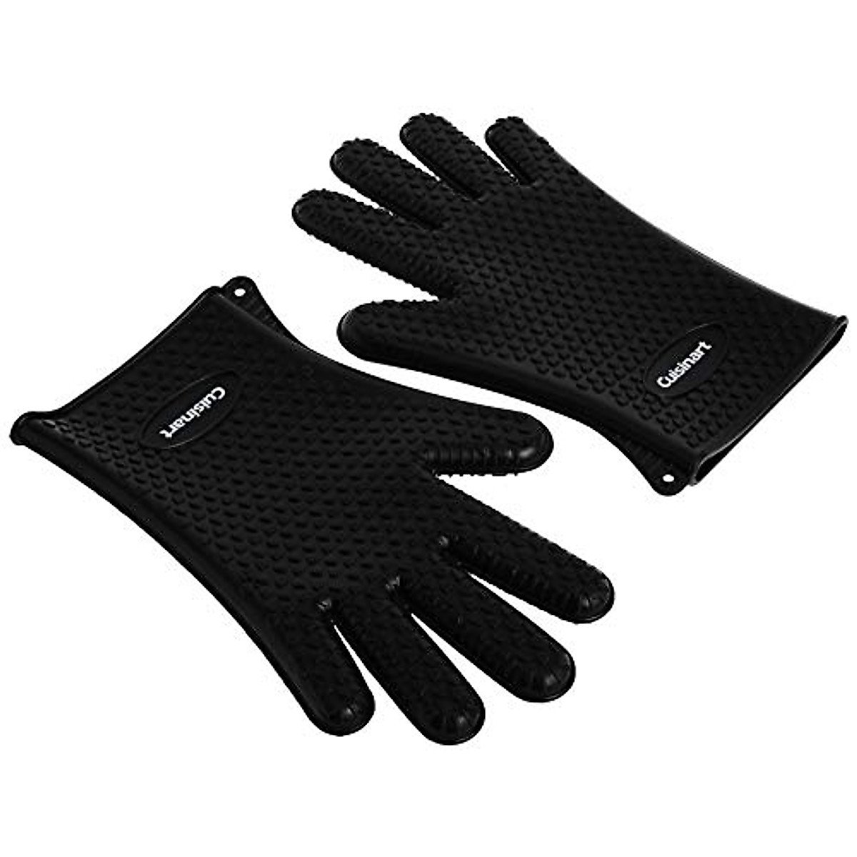 Cuisinart CGM-520 Heat Resistant Silicone Gloves, Black (2-Pack)