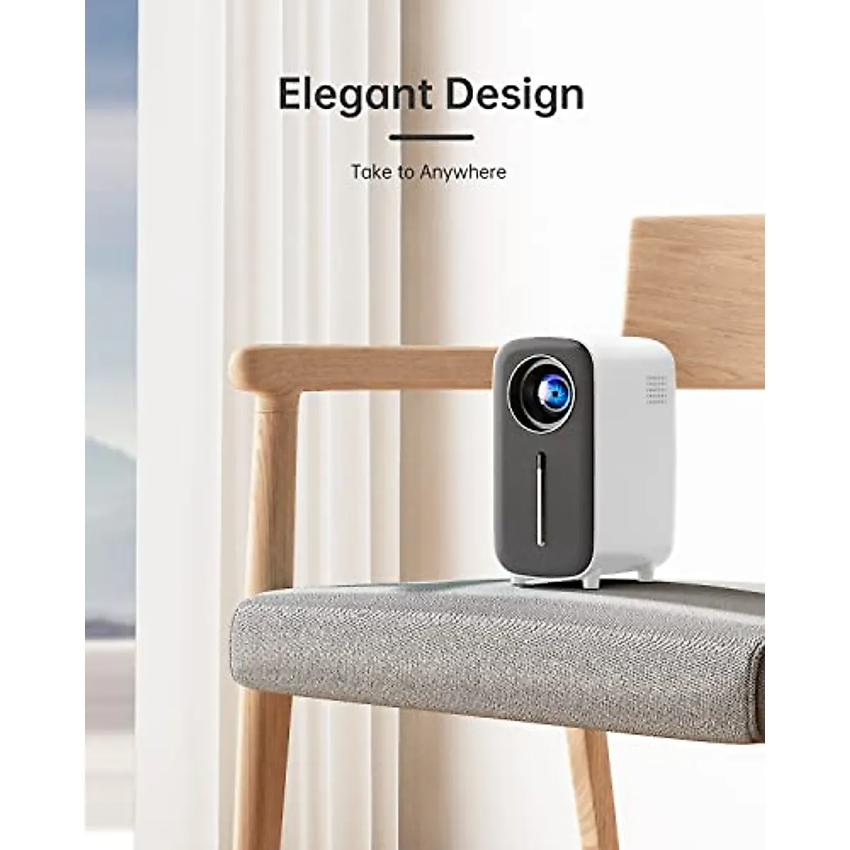 Mini Bluetooth Portable Movie Projector - HISION 1080P Projector 4K ...