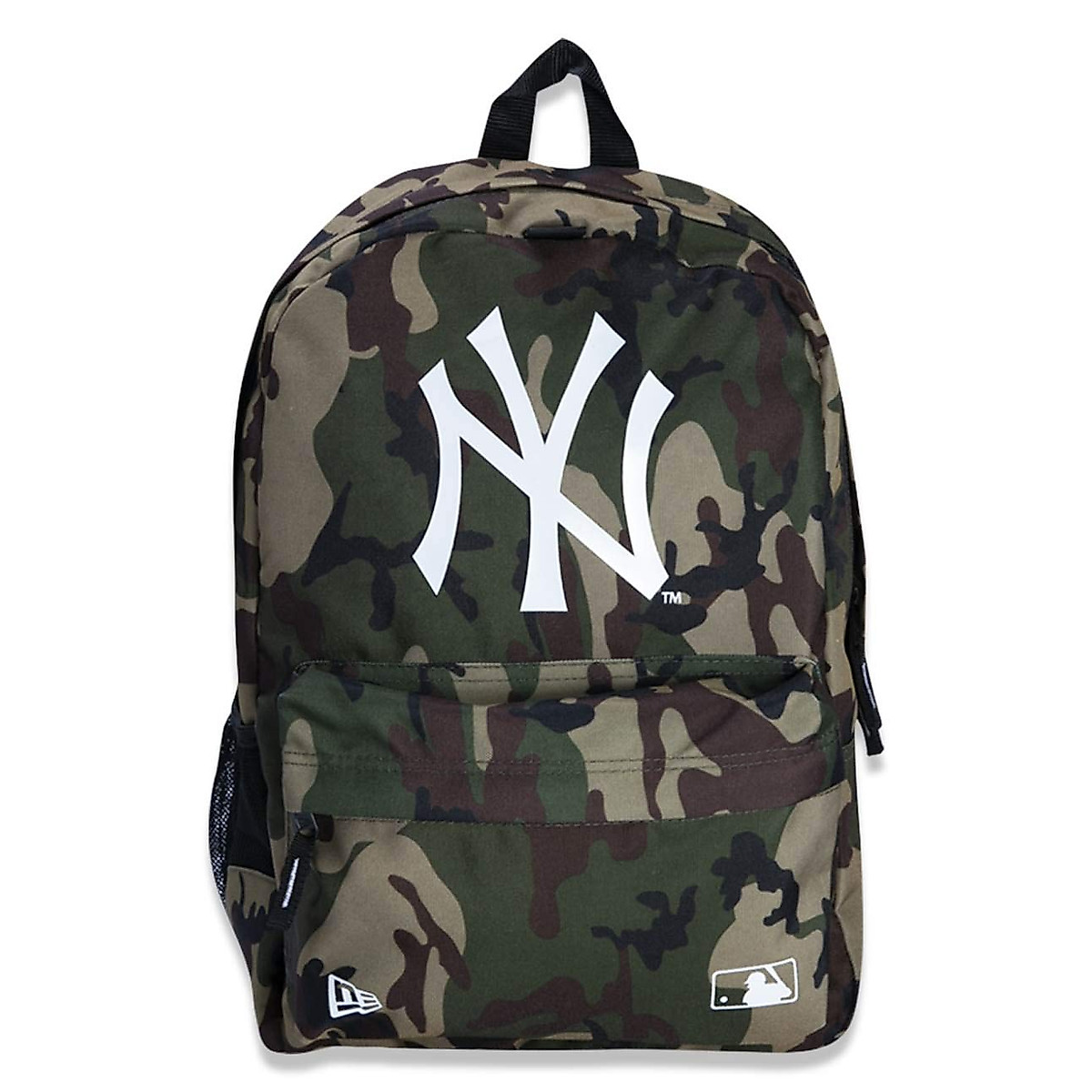 New Era Men's MLB Stadium New York Yankees Woodland Camo Backpack, Green Med, One Size