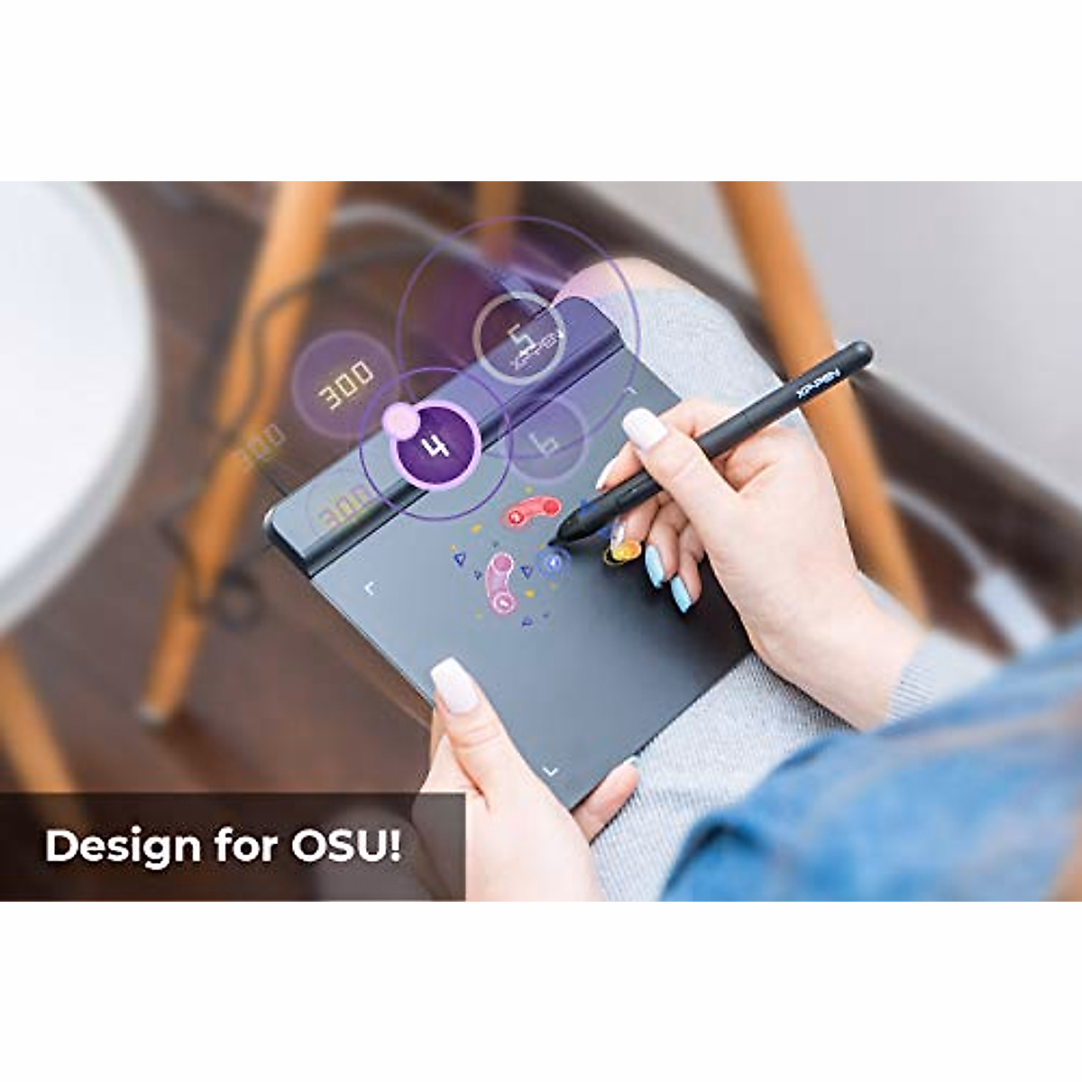 Drawing Tablet XPPen G640 OSU Pad Graphic Drawing Tablet 6X4 Inch Computer Digital Tablet for OSU Game-Rev A(MAX 266 RPS for Game Play) Compatible with Window/Mac