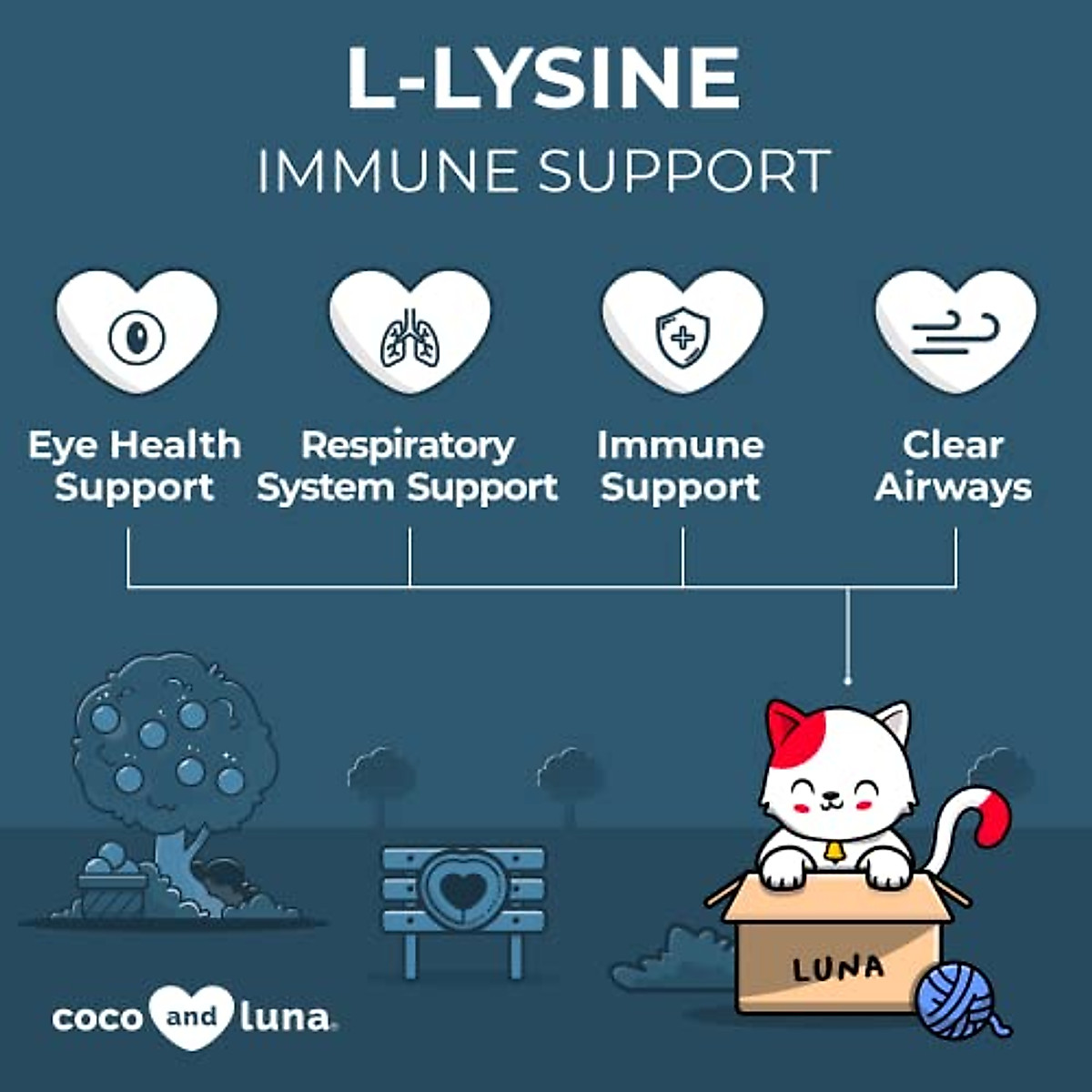 L-Lysine Supplement for Cats 4oz/120g - Cat Supplement for Sneezing and Runny Nose, Cat Cold, Cat Immune Support, Eye Function and Respiratory Health – Lysine Powder for Cats, Salmon Flavor